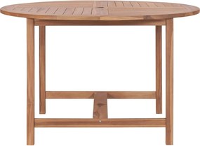 Zahradní jídelní stůl Ø 110 x 75 cm masivní teak 318476