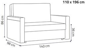 FN Rozkládací křeslo Vivian Mel II tm.zelená/jungle