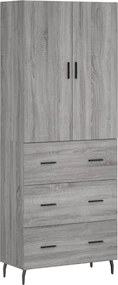 Skříň highboard šedá sonoma 69,5 x 34 x 180 cm kompozitní dřevo 3195865