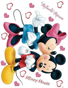 Samolepicí dekorace  Mickey a Minnie DK882 - 65 x 85 cm