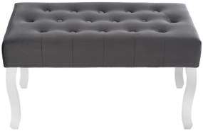 Tutumi Lavice/puf prošívaná glamour 80cm šedá