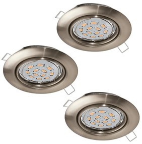 Eglo | Eglo 94408 - SADA 3x LED Podhledové svítidlo PENETO 3xGU10-LED/5W/230V | EG94408