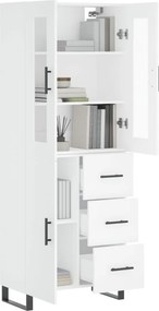 Skříň highboard bílá 69,5 x 34 x 180 cm kompozitní dřevo 3198489