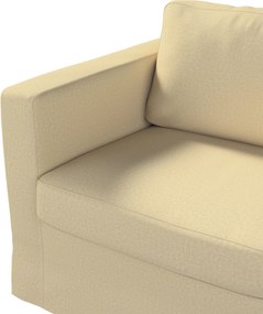 Potah na pohovku IKEA  Karlstad 2-místná , nerozkládací, dlouhý barva béžová látka lesklé, pletený vzor