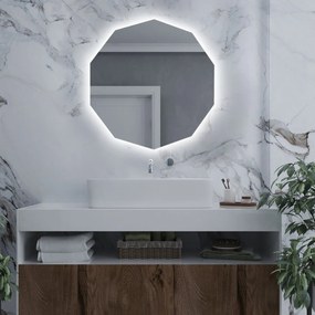 Atypické zrcadlo do koupelny s LED osvětlením G11