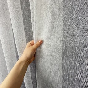 Voálová záclona Shine bílá s olůvkem metráž Ervi 22720