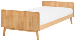 Dřevěná postel 90 x 200 cm světlé dřevo BONNAC Beliani