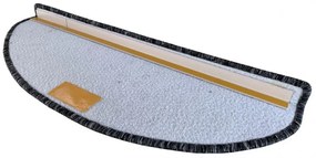 Vopi koberce Nášlapy na schody Capri Lux cream obdélník, samolepící - 25x80 obdélník (rozměr včetně ohybu)