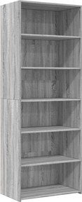 Skříň highboard šedá sonoma 70 x 41 x 185 cm kompozitní dřevo 3281692