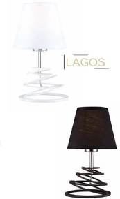 ACA DECOR Stolní lampa LAGOS max. 60W/E27/230V/IP20, černá