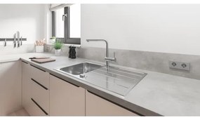 GROHE 31573SD1 -Sada kuchyň. dřezu K500 s odkapávačem a baterie A 86×50 cm nerez