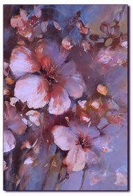 Obraz na plátně - Květ mandlí, reprodukce ruční malby - obdélník 7273FA (75x50 cm)