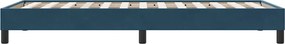 Postel Box Spring bez matrace tmavě modrá 80x210 cm samet 3315805