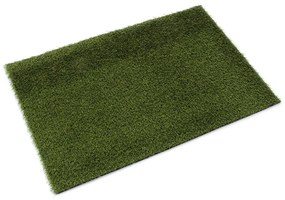 Zelená vstupní rohož z umělého trávníku FLOMA Pesaro - 40 x 60 x 2 cm