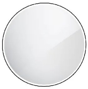 Nimco Zrcadla - Zrcadlo s LED osvětlením, průměr 80 cm, matná černá ZPC 28002R-90