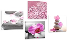 Set obrazů Zen zátiší - 4x 60x60 cm