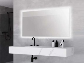 MAXIVA Koupelnové zrcadlo - SP1, 100x65 cm, LED osvětlení