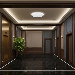 LED Solution Bílé LED stropní svítidlo 12W s pohybovým PIR čidlem 218086