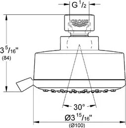 Grohe - Hlavová sprcha, 4jet, chrom