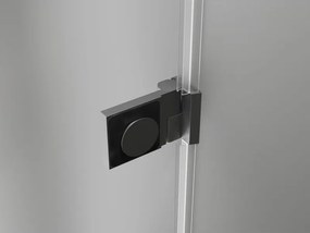 Mexen Lunar-B L sprchové dveře pravé 110 cm, transparentní, kartáčovaná šedočerná - 832SL-110-050-66-00-P