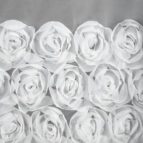 ZÁCLONA NA PÁSCE EVA MINGE ROSES4 350X160 CM BÍLÁ