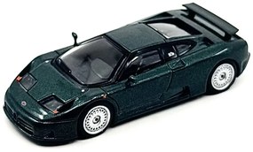 Mini gt bugatti eb110 gt 1995, dark green 1:64