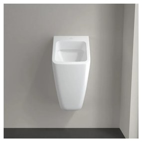 Villeroy & Boch Villeroy Boch ARCHITECTURA - Odsávací pisoár s cílovým objektem, 325x355 mm, přívod vody skrytý, bílá Alpin CeramicPlus 558705R1