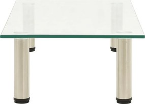 TV stolek průhledný 60 x 35 x 17 cm tvrzené sklo 322763