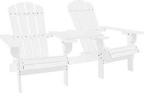 vidaXL Zahradní židle Adirondack masivní jedlové dřevo [315892] Barva: Bílá