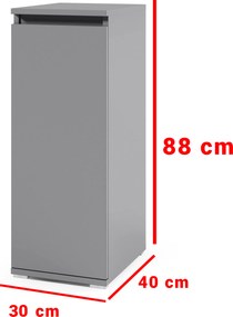 Eka Předsíňová stěna s čalouněnými panely Trinity 25 - Grafit / Černá 2316