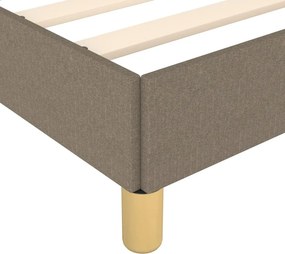 Rám postele bez matrací taupe 120x190 cm textil 3269616