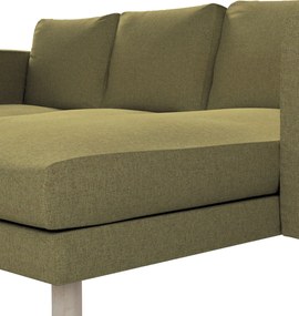 Potah na pohovku IKEA Norsborg 3-místná se šezlongem barva zelená látka pletený vzor