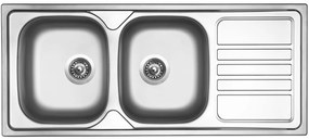 Nerezový dřez Sinks OKIO 1160 DUO V 0,6mm matný