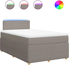 Box spring postel s matrací taupe 120x190 cm textil 3289692