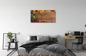 Obrazy na plátně Board chřest ananas jablko 120x60 cm