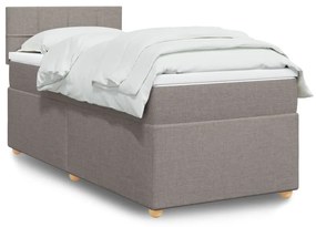 Box spring postel s matrací taupe 90x190 cm textil 3288839