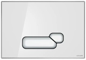 Cersanit Actis, splachovací tlačítko, bílé sklo, S97-017