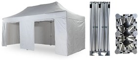 Nůžkový párty stan 3x6 m /6 noh TENTino BIG HEXAGON EXTREME Barva opláštění: 1A - BÍLÁ