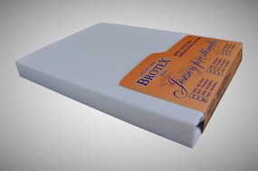 BROTEX Jersey prostěradlo bílé Rozměr: 100 x 200 cm