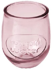 San Miguel VIDRIOS SAN MIGUEL !RECYCLED GLASS! Sklenice z recyklovaného skla "WATER" 0,4L, růžová, baculatá
