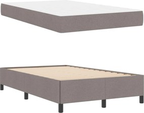 Postel s boxspringem Taupe 120 x 200 cm textil 3398854
