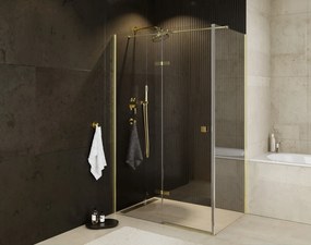 Besco Pixa 100x90/120x90 obdélníkový sprchový kout, gold Orientace: Pravá, Rozměr sprch.dveří: 100cm