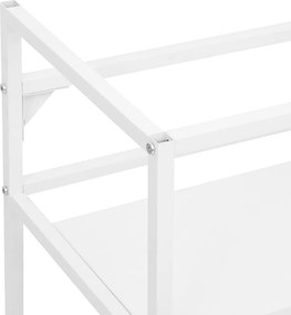 Koupelnový regál pod umyvadlo bílý 79 x 38 x 83 cm železo 338486