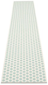 Vinylový koberec Pappelina NOA Pale Turquoise/Vanilla/Warm Grey Edge velikost: 70x450cm
