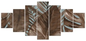 Obraz - Palmové listy, aquarel (210x100 cm)