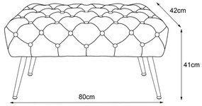Taburetka MADRID šedá