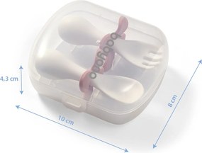 Ergonomický příbor pro děti Baby Ono bílomodrý