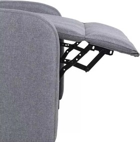 LuxuryForm DESIGN Televizní křeslo RUFO s polohováním - šedé