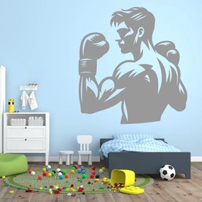 Živá Zeď Samolepka na zeď Boxer Barva: černá