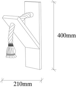 Nástěnné svítidlo EREBOS 1xE27/40W/230V